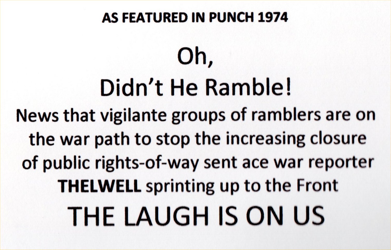 Club history – Bedford Rambling Club